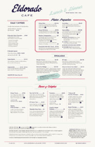 Menus – Eldorado