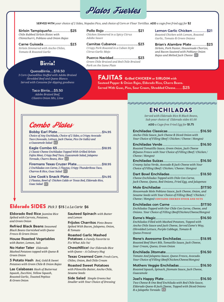 Menus – Eldorado